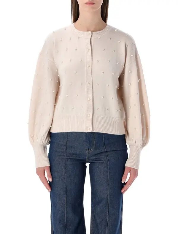 Zimmermann Wool Beaded Cardigan