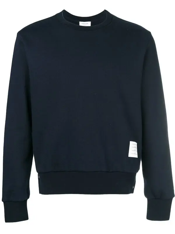 Thom Browne Crewneck Pullover With Stripe Detail