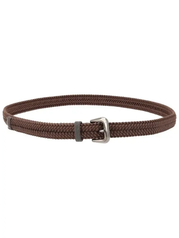 Brunello Cucinelli Braided Belt - Brown