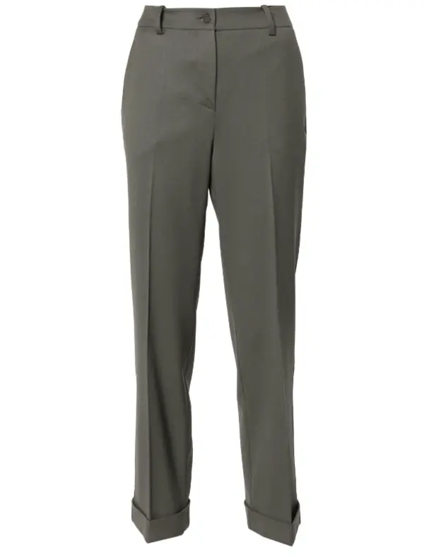 PAROSH Tailored Virgin Wool-blend Trousers
