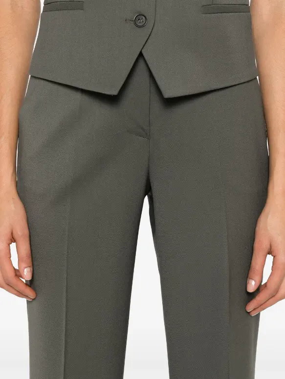 PAROSH Tailored Virgin Wool-blend Trousers