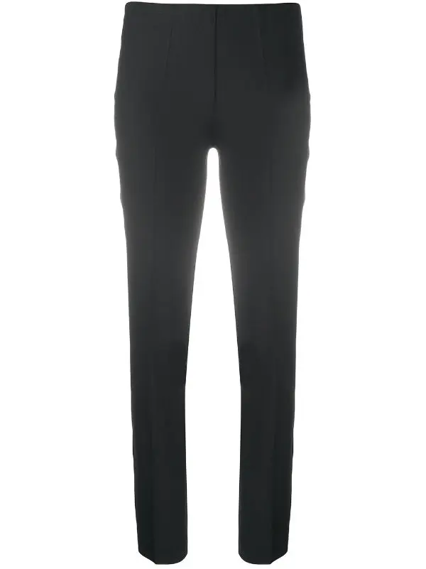 PAROSH Slim Fit Cropped Trousers - Nero