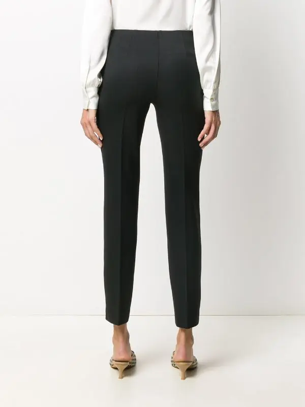 PAROSH Slim Fit Cropped Trousers