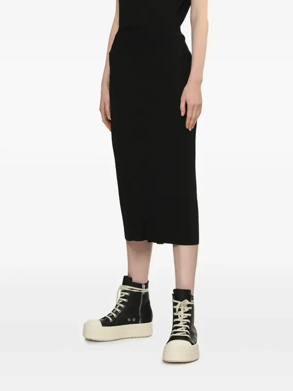 Rick Owens Bias Knee Length Skirt