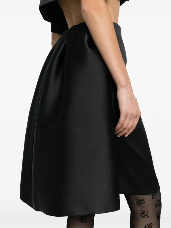 PAROSH Layered Detail Midi Skirt