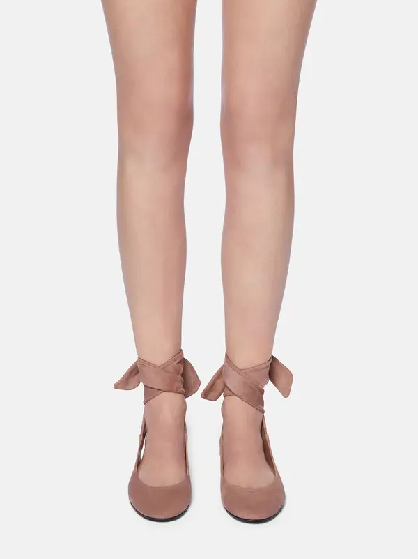 Attico Cloe Ballerina Shoes - Mud