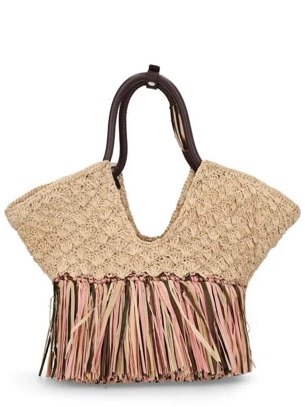 Zimmermann Golden Time Raffia Bag