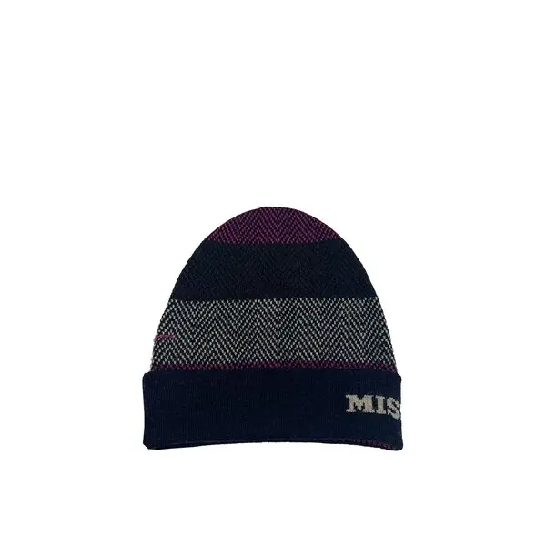Missoni Ribbed Wool Beanie - Blue