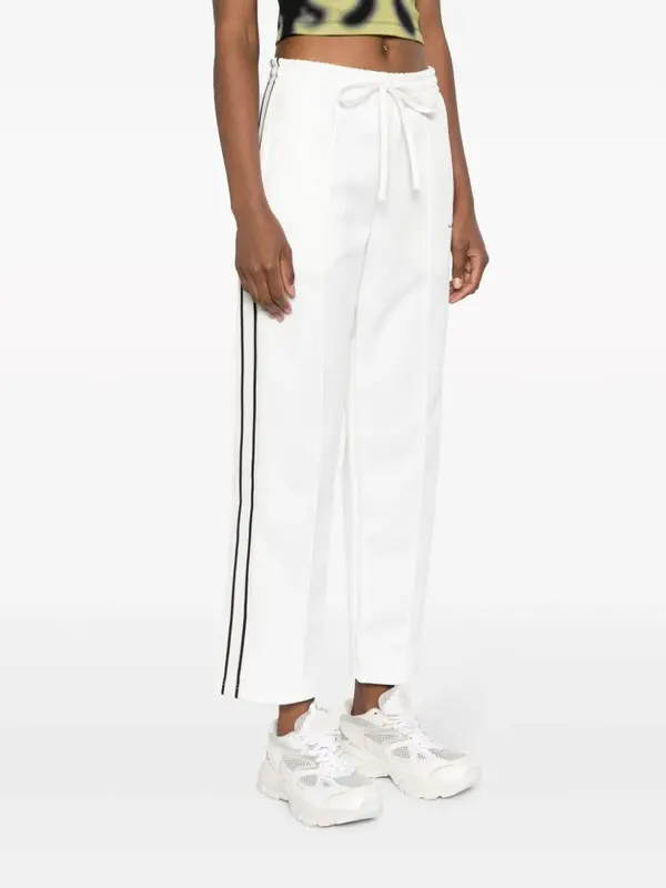 PAROSH Logo Embroidered Striped Track Pants