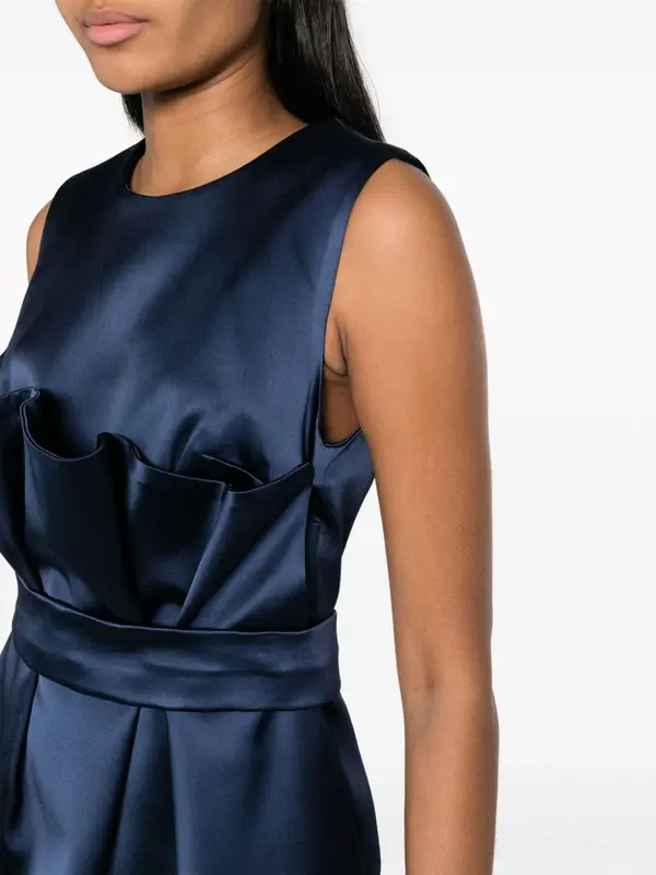 PAROSH Satin Mini Dress