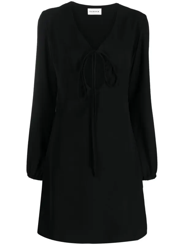 PAROSH V-neck Mini Dress