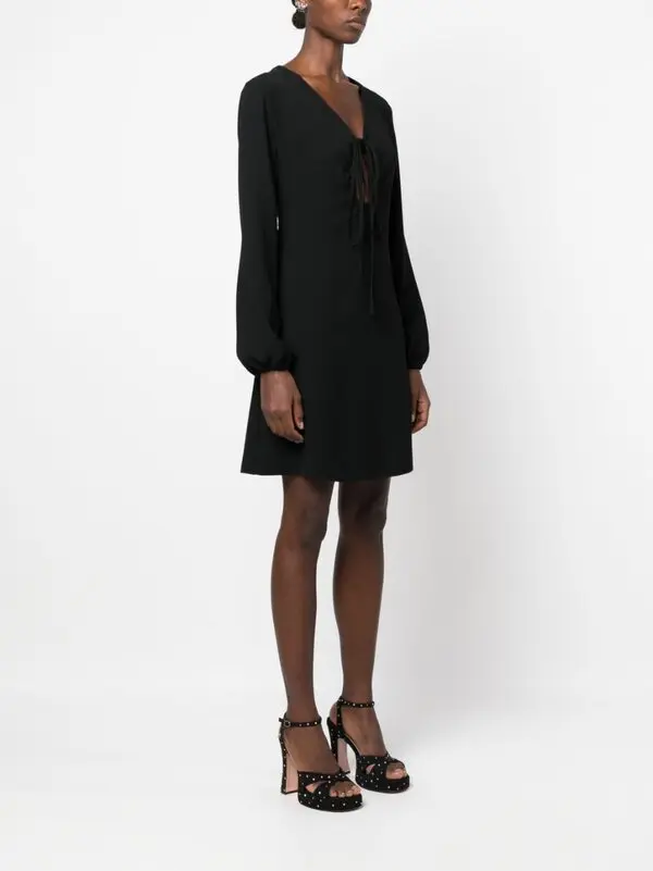 PAROSH V-neck Mini Dress
