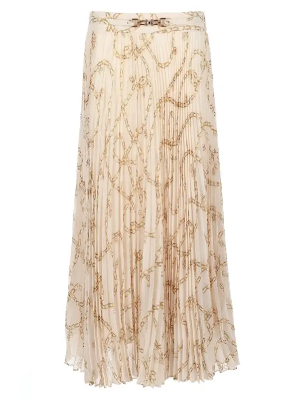 Zimmermann Pleated Sunray Skirt - Ivory