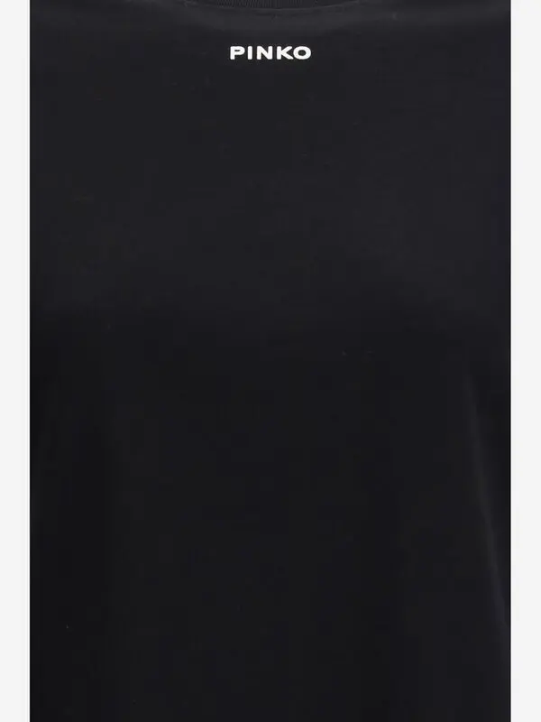Pinko Cotton Logo T-shirt - Black