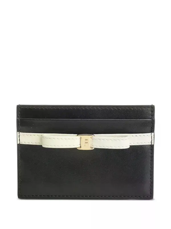 FERRAGAMO Bow-detail Cardholder - Black