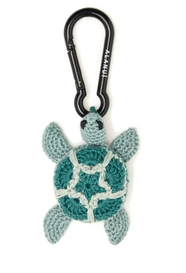 Alanui Handmade Turtle Crochet Key P - Turquoise