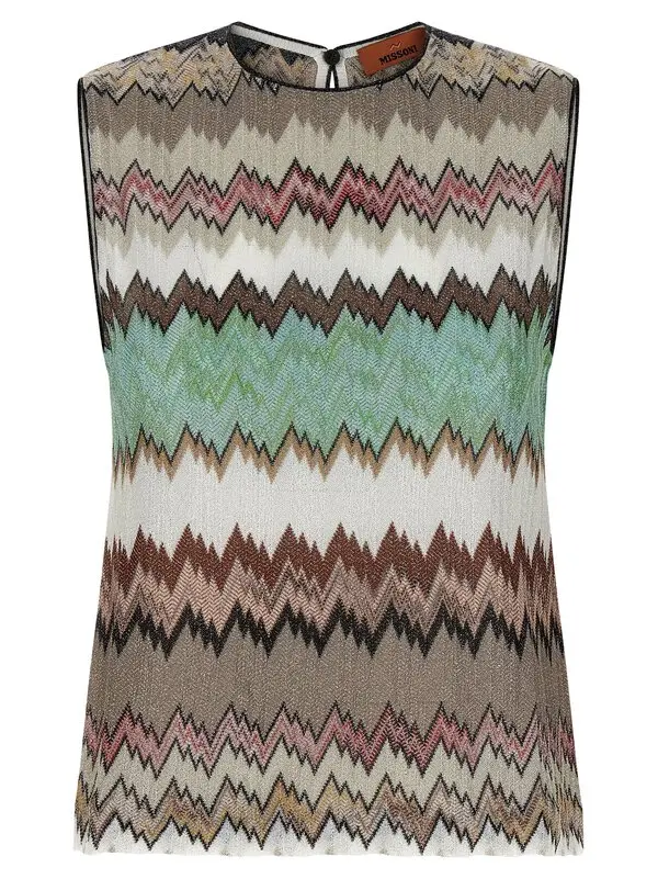 Missoni Zigzag Lamé Top