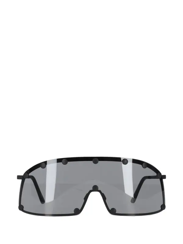 Rick Owens Sunglasses Shielding - Blk Temple/blk Lens