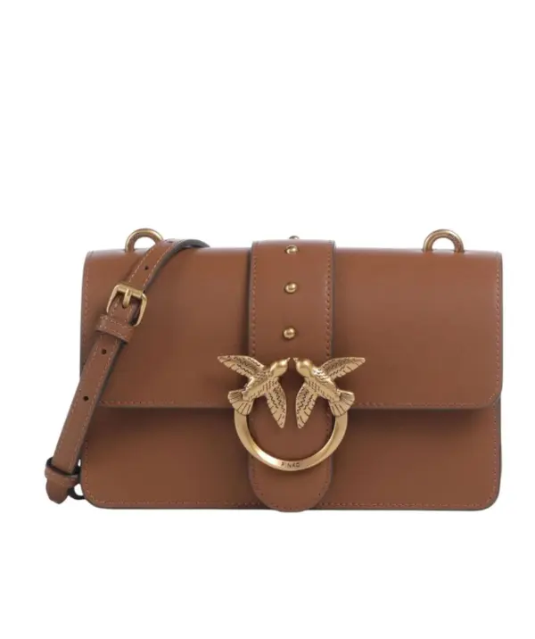 Pinko Love One Mini Shoulder Bag - Brown