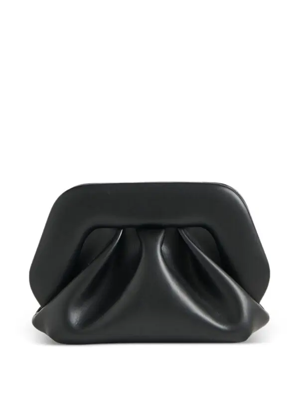 THEMOIRE Bios Small Vegan Leather Clutch - Black