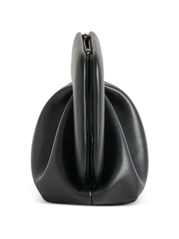 THEMOIRE Bios Small Vegan Leather Clutch - Black