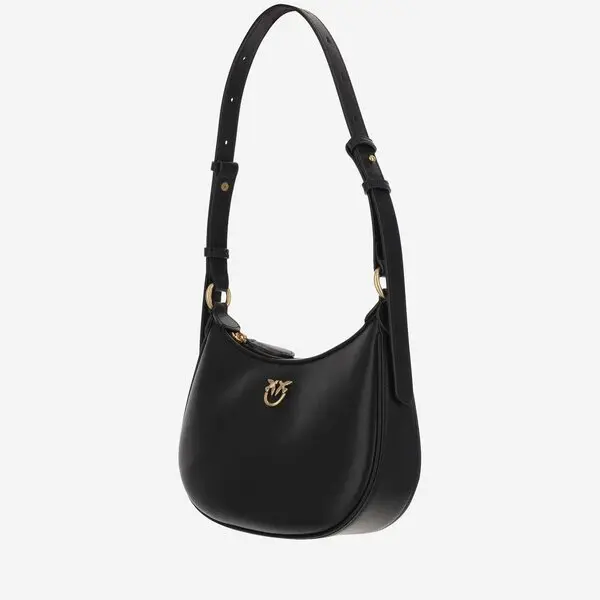 Pinko Simply Love Half Moon Mini Bag - Black