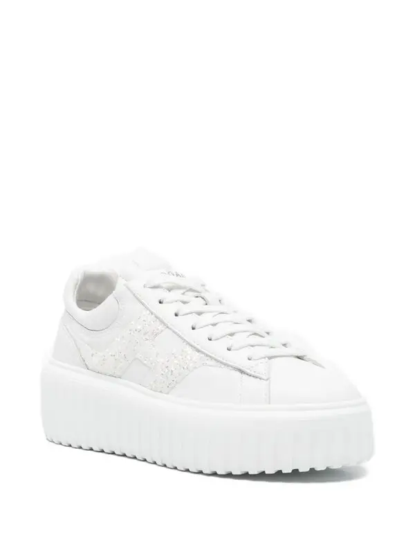 Hogan H Stripes Leather Sneakers