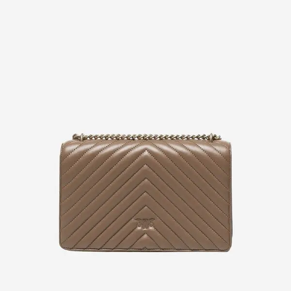 Pinko Love One Classic Shoulder Bag - Brown