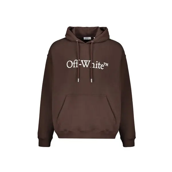Off-White Logo Cotton Sweatshirt - Brown