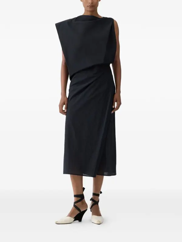 Jacquemus La Robe Drap Midi Dress