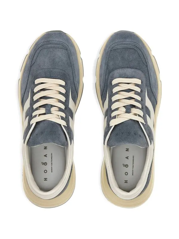 Hogan Hyperlight Leather Sneakers - Clear Blue