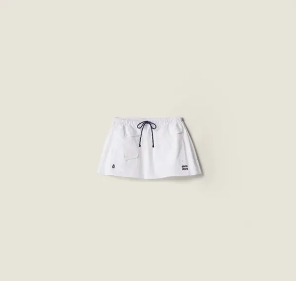 Miu Miu Poplin Skirt