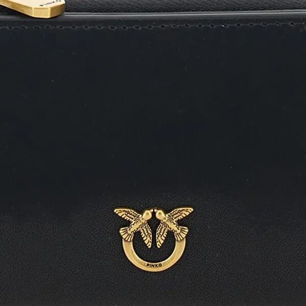 Pinko Mini Leather Wallet With Logo