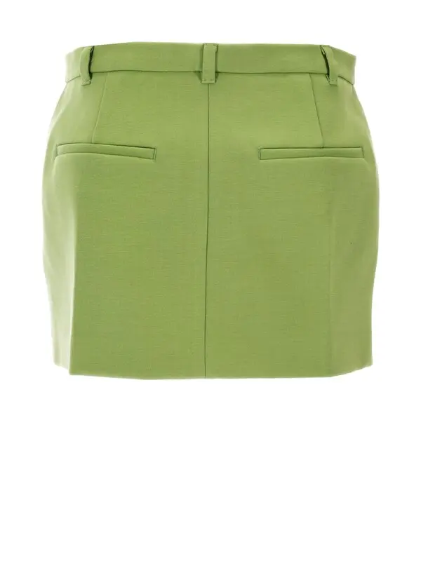 Miu Miu Stoffa Skirt - Verde