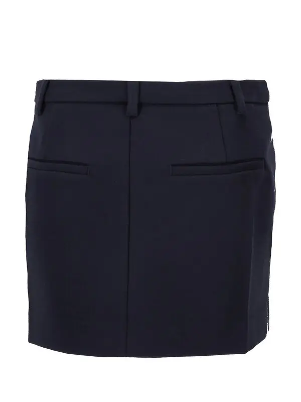Miu Miu Stoffa Skirt - Bleu