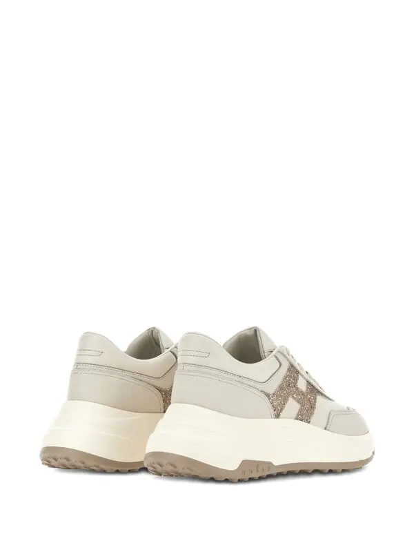 Hogan Hi Fi Leather Sneakers - Ivory
