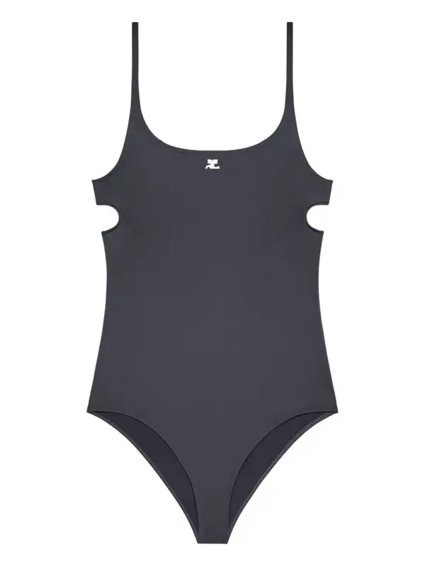 COURREGES Cut-out One-piece Swimsuit - Grey