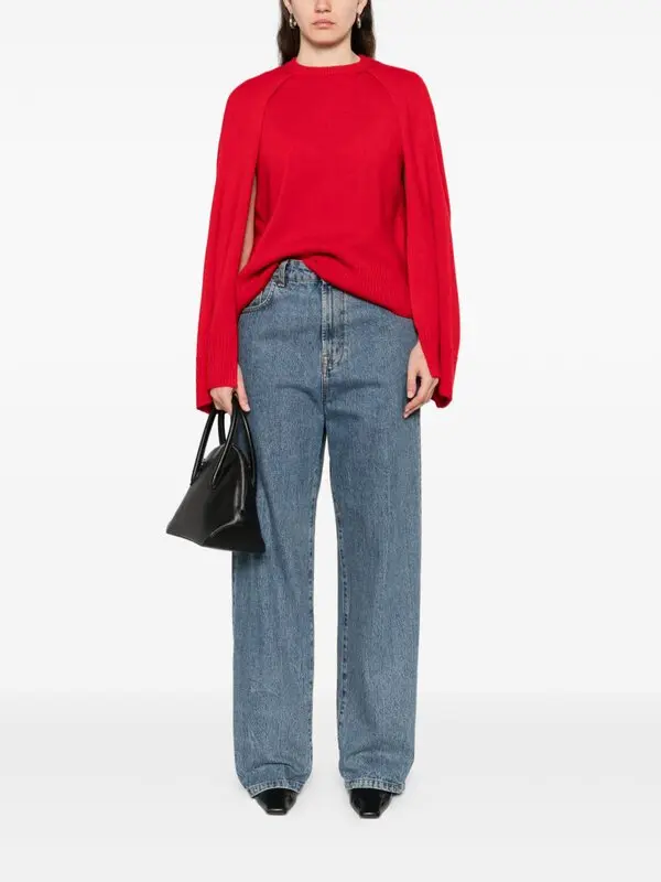 TOTEME Cashmere Crewneck Jumper - Red