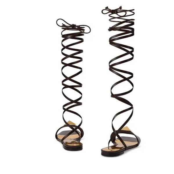 Valentino Garavani Leather Spiral Sandals