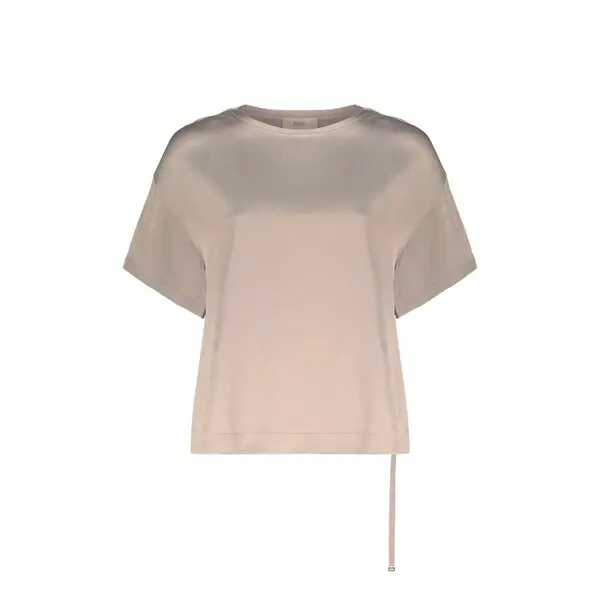 Herno Asymmetric Short-sleeve Blouse