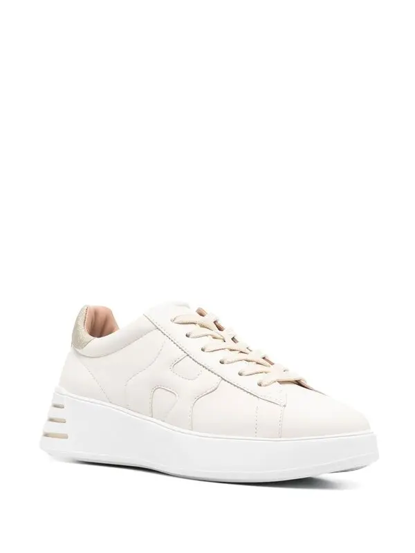 Hogan Rebel Leather Sneakers - Beige