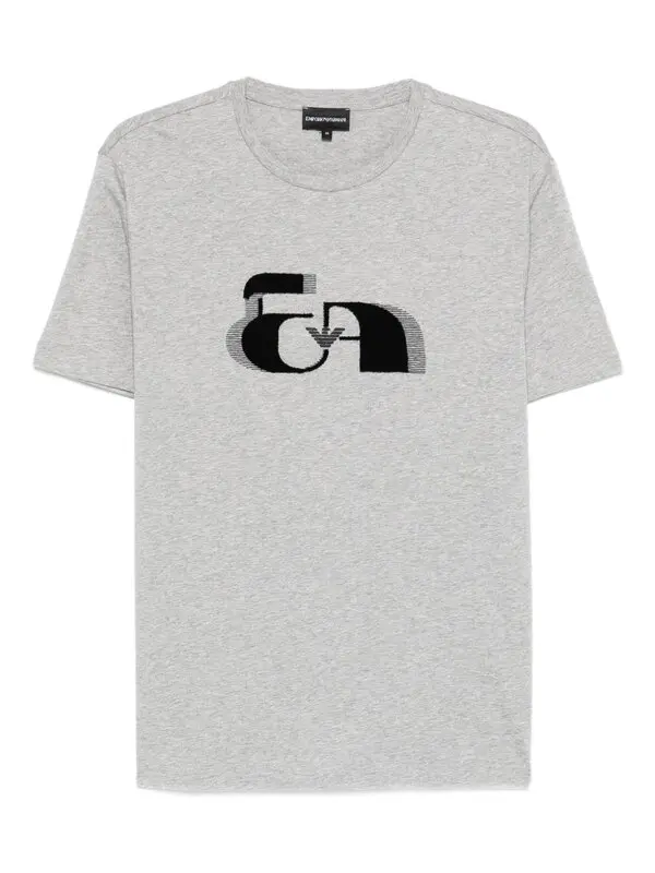 E.ARMANI EXCLUSIVE PRE Printed Cotton T Shirt