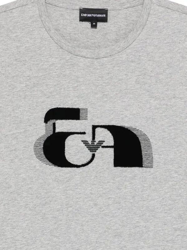 E.ARMANI EXCLUSIVE PRE Printed Cotton T Shirt