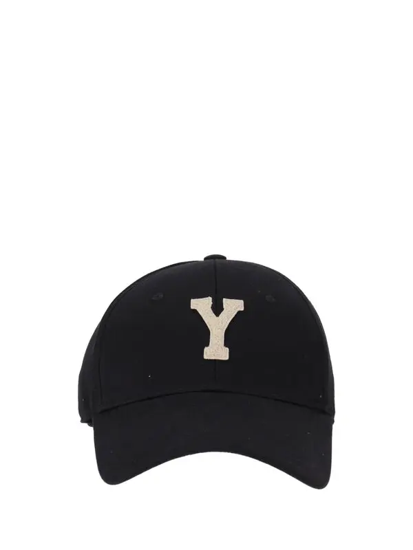 Saint Laurent Cotton 6-panel Cap - Black/ivory