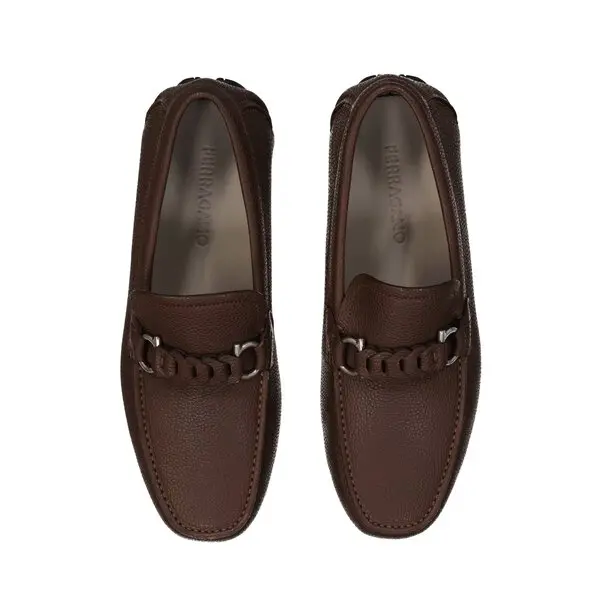 FERRAGAMO Stuart Leather Loafers