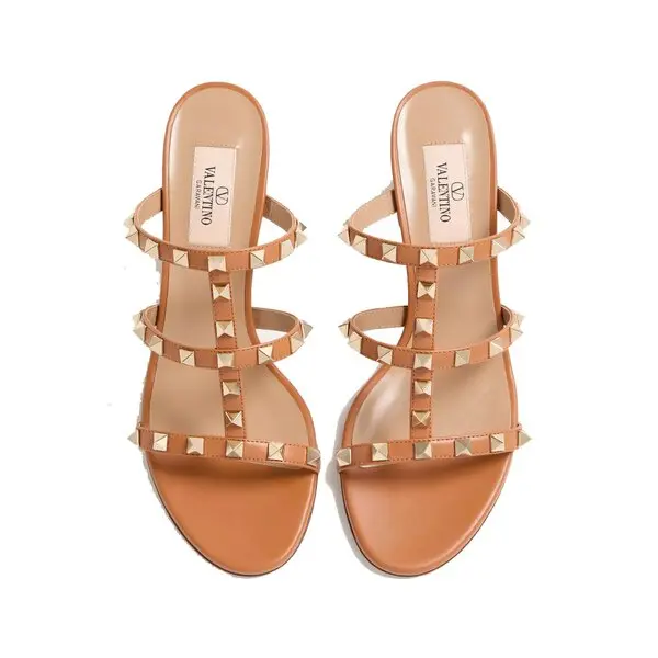Valentino Garavani Rockstud Mules - Brown