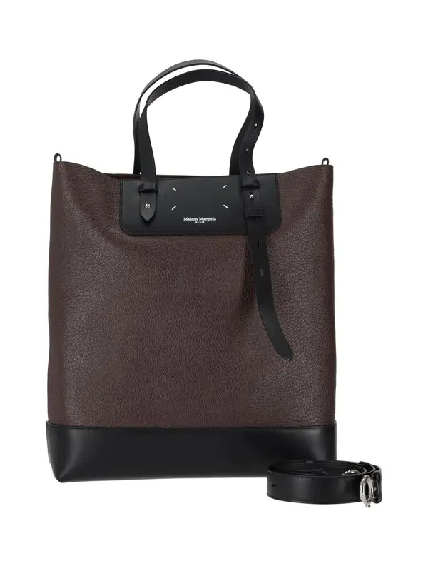 MAISON MARGIELA Shopping Bag - Macassar/black