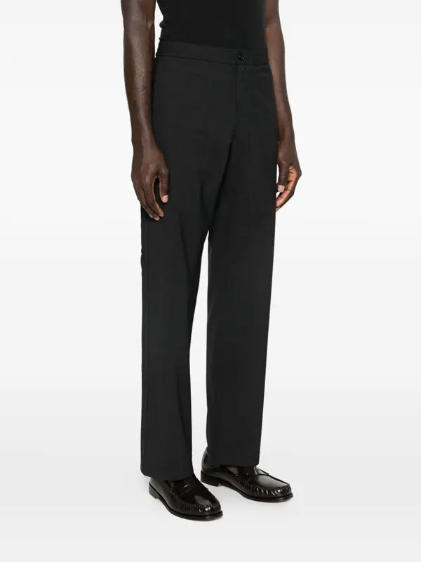 Emporio Armani Wool Blend Trousers - Grey