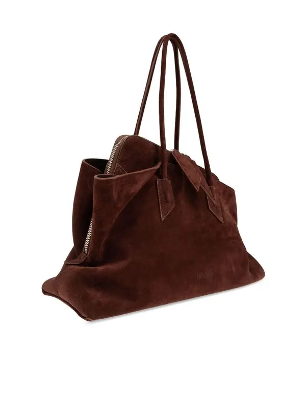 Attico La Passeggiata Leather Shoulder Bag - Brown