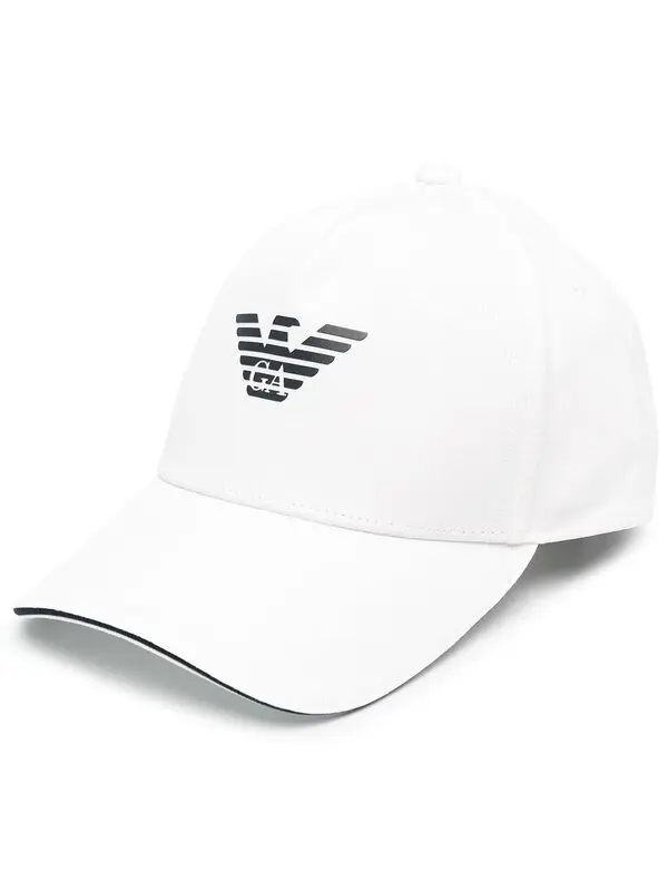 Emporio Armani Logo Baseball Cap - White